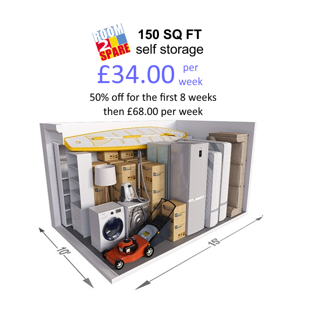 150 SQ FT SELF STORAGE ROOM Room2Spare Ltd 150 SQ FT SELF STORAGE ROOM Room2Spare Ltd