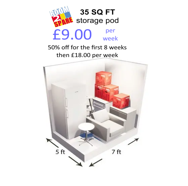 35 SQ FT SELF STORAGE POD Room2Spare Ltd 35-sq-ft-self-storage-pod-room2spare-ltd